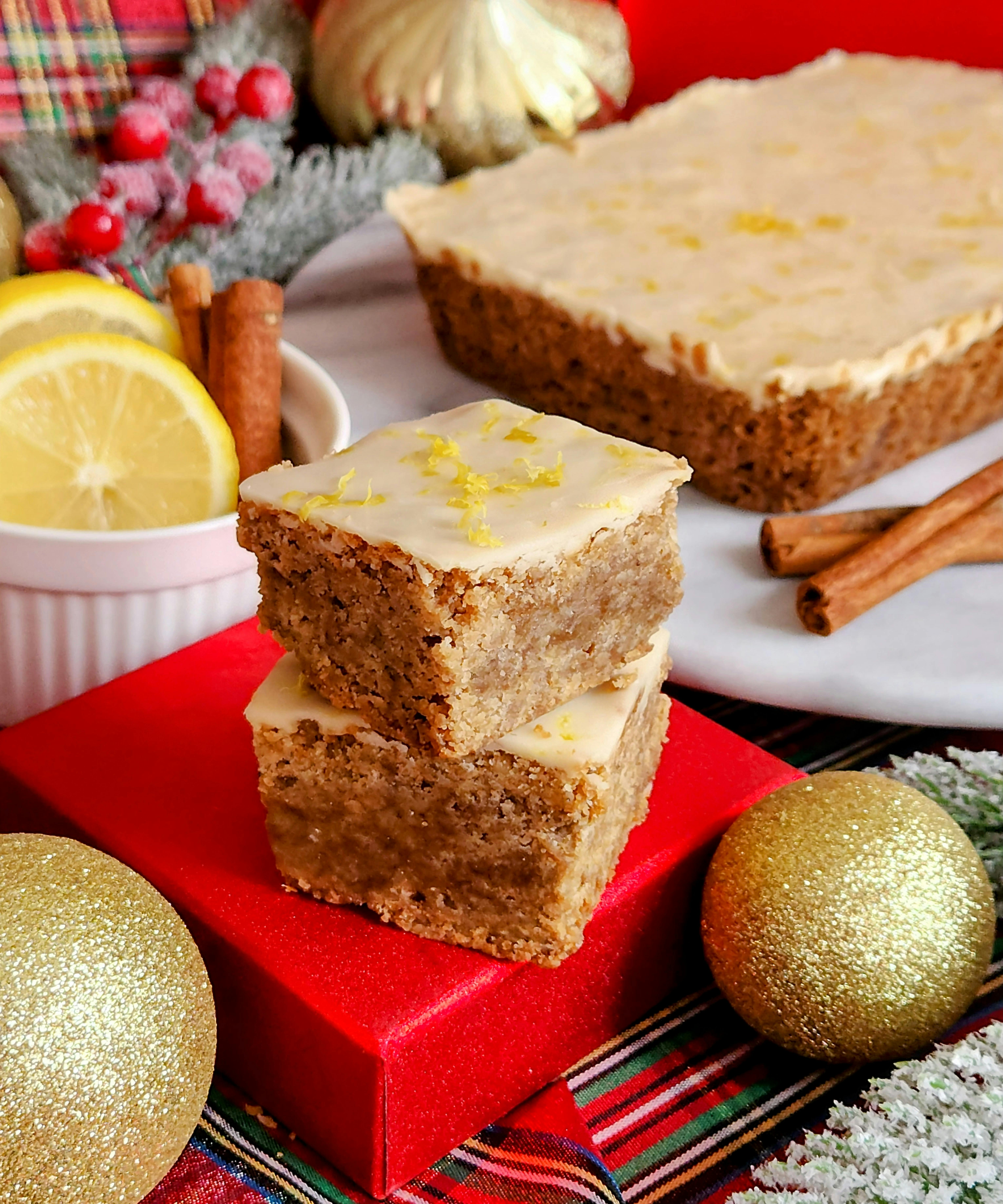 Maple Lemon Glazed Gingerbread Shortbread Tray by Shortbread Society ...