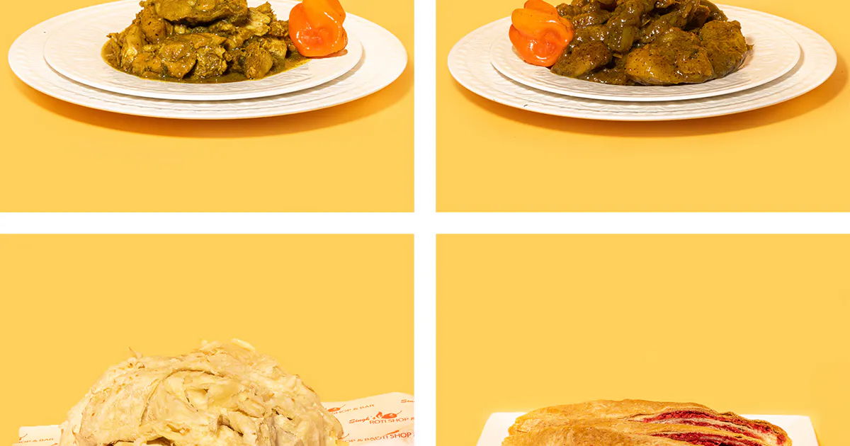 Caribbean Dinner Kit Best Seller for 6-8 by Singh’s Roti Shop | Goldbelly