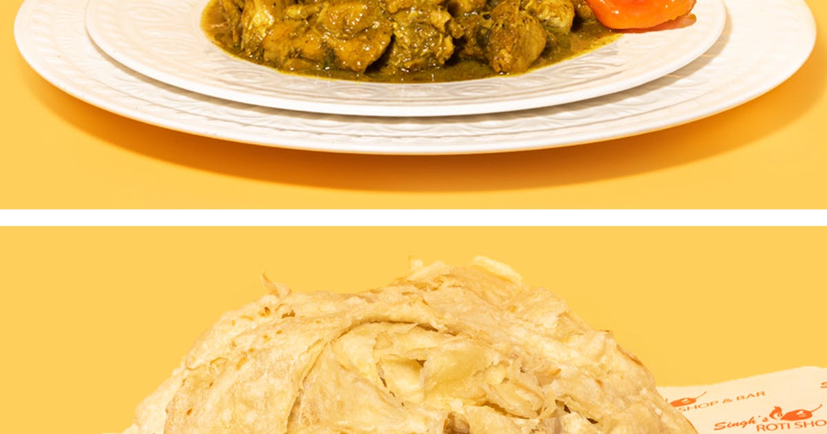 Curry Chicken + Roti for 4 by Singh’s Roti Shop | Goldbelly