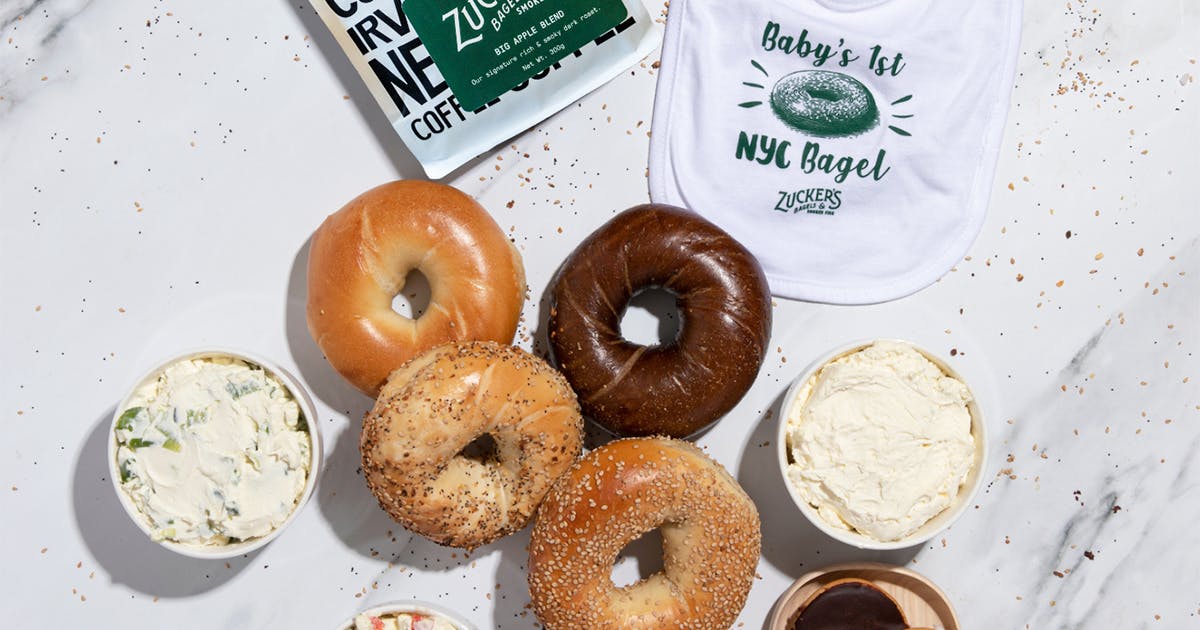 "Welcome Baby" Bagel Kit for 4 by Zucker's Bagels and Smoked Fish ...