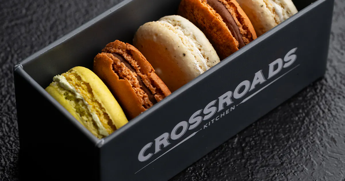 Assorted Macarons - 15 Pack by Crossroads Kitchen | Goldbelly