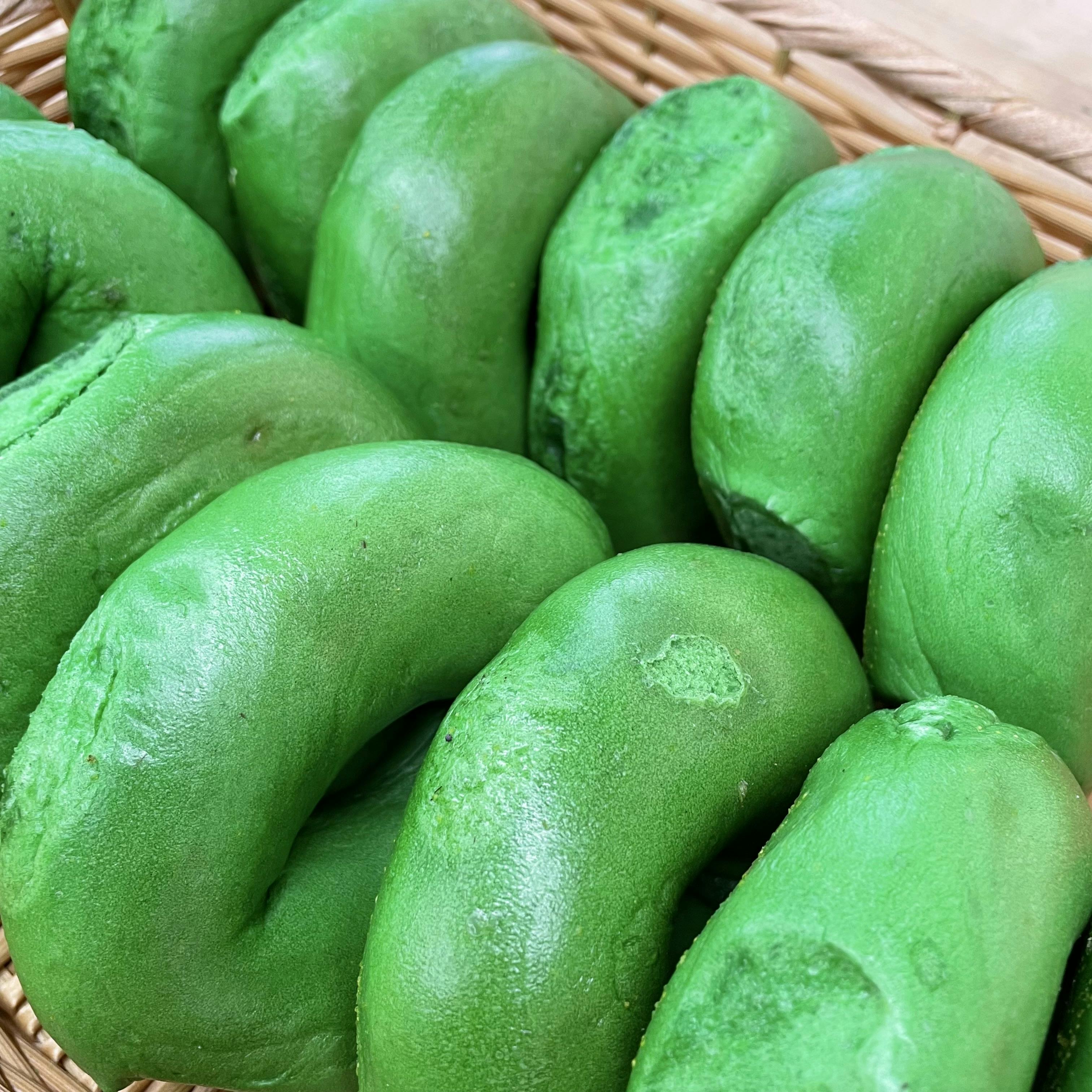 St. Patrick's Day Green Bagels - 1 Dozen by Collegetown Bagels | Goldbelly