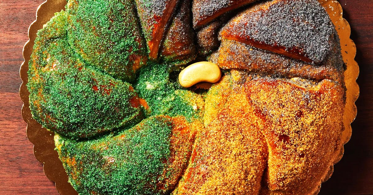 "The Croissant City" Classic King Cake by Ayu Bakehouse | Goldbelly