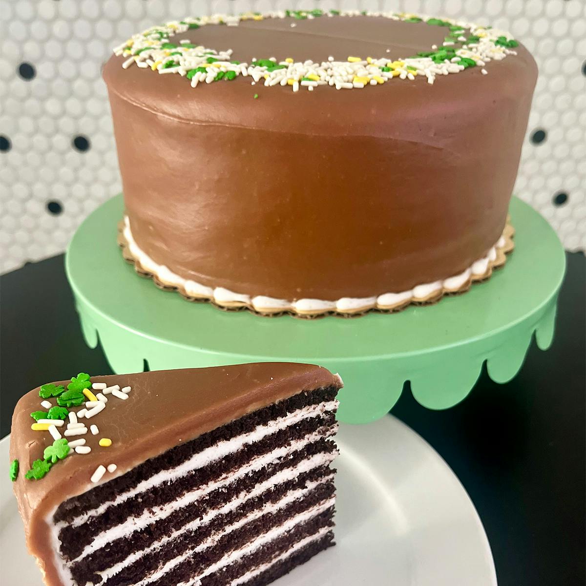 Peppermint Paddy Doberge Cake by Debbie Does Doberge | Goldbelly