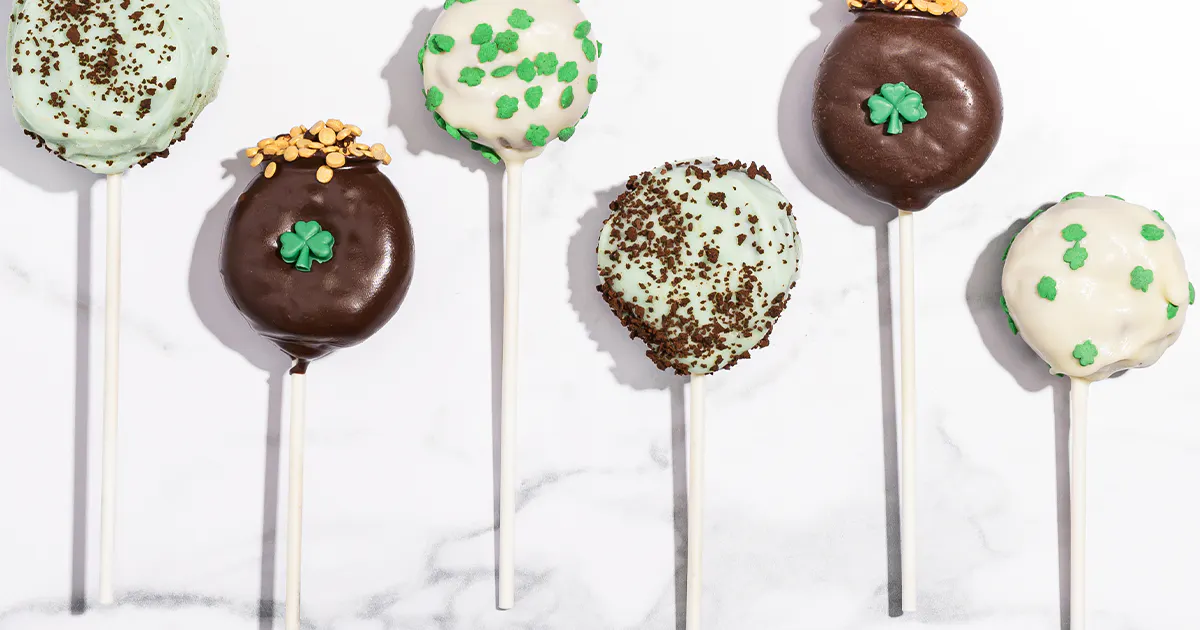 St. Patrick's Day Doughnut Cake Pops - 6 Pack by Blackbird Doughnuts ...