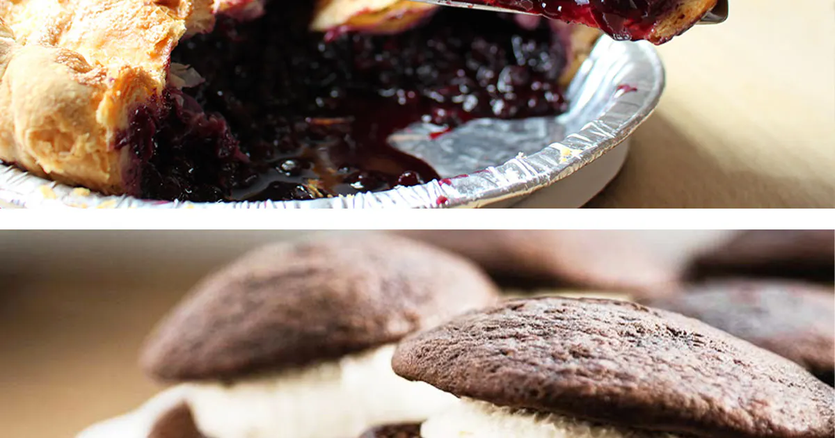 Maine Wild Blueberry Pie + Whoopie Pie Combo Pack by Two Fat Cats ...
