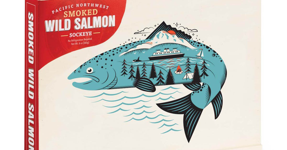 Pacific Northwest Icons Smoked Salmon Gift Box by SeaBear Smokehouse ...
