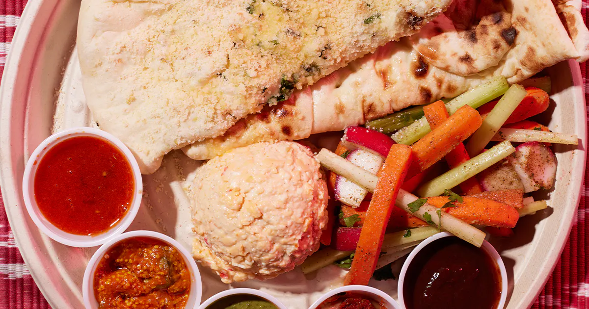"Bread Service" Naan Bread + Pimento Whipped Paneer by Chef Maneet ...