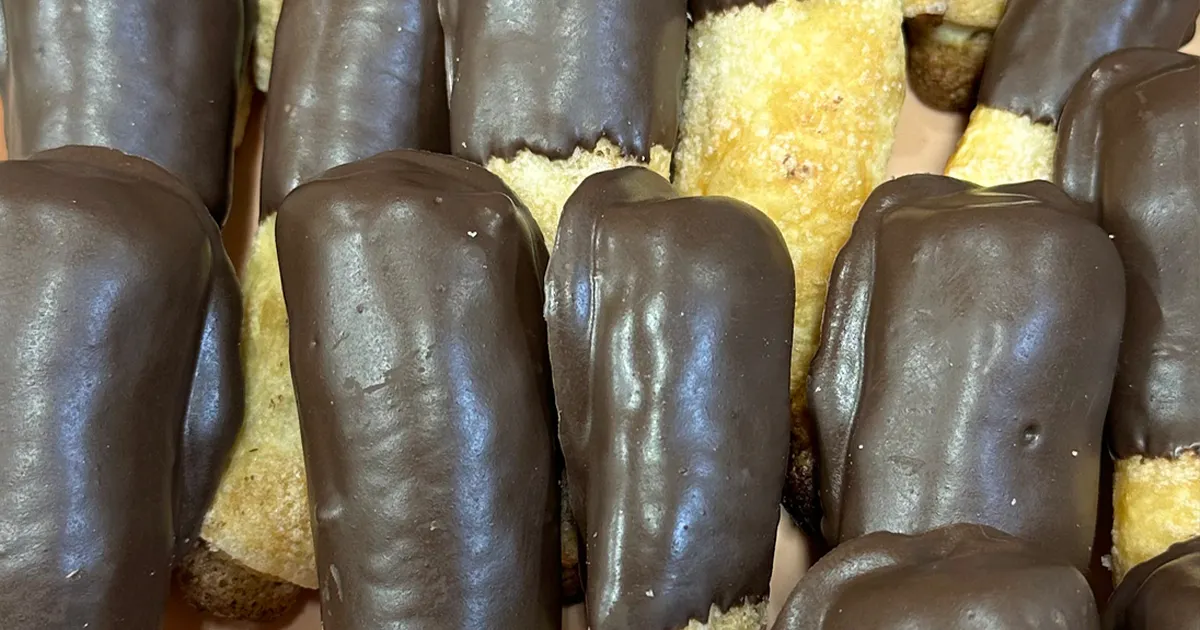 Chocolate Dipped Dutch Letter Strip by Jaarsma Bakery | Goldbelly