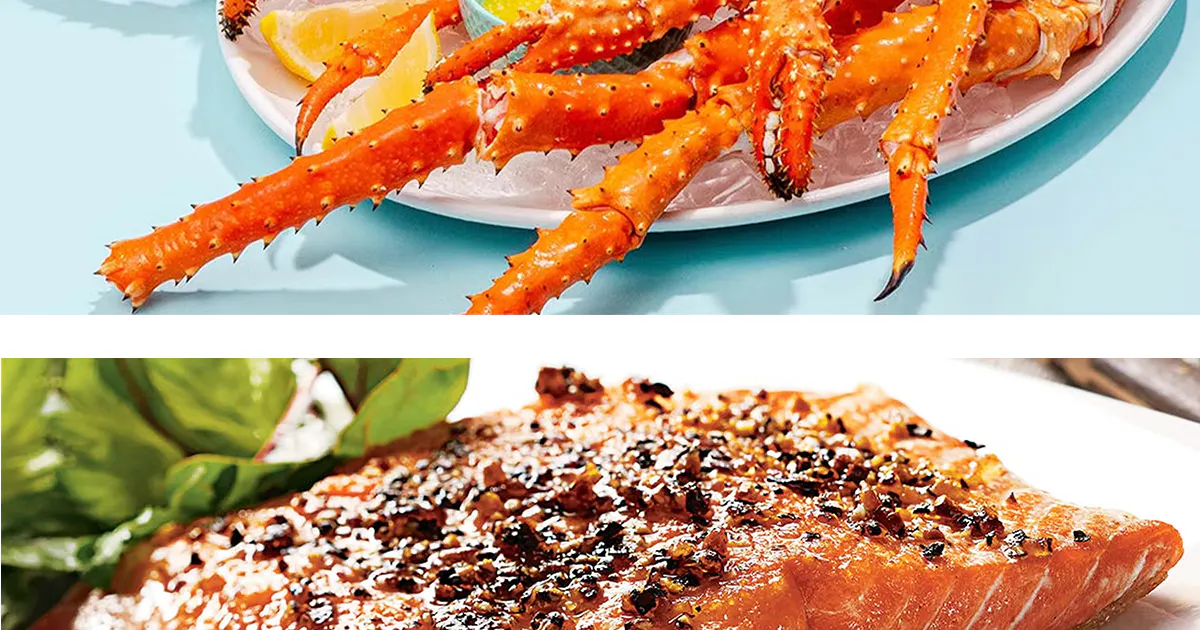 2 lbs Alaskan King Crab Legs + 6 Salmon Fillets FREE by SeaBear ...