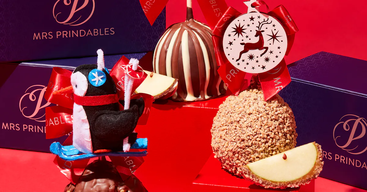 Holiday Jumbo Caramel Apple Gift Box - 3 Pack by Mrs. Prindables ...