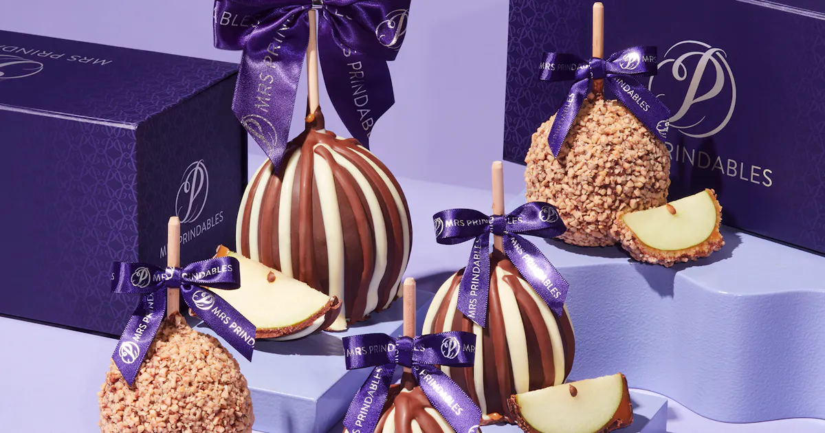 Caramel Apple Gift Box - 5 Pack by Mrs. Prindables Gourmet Caramel ...