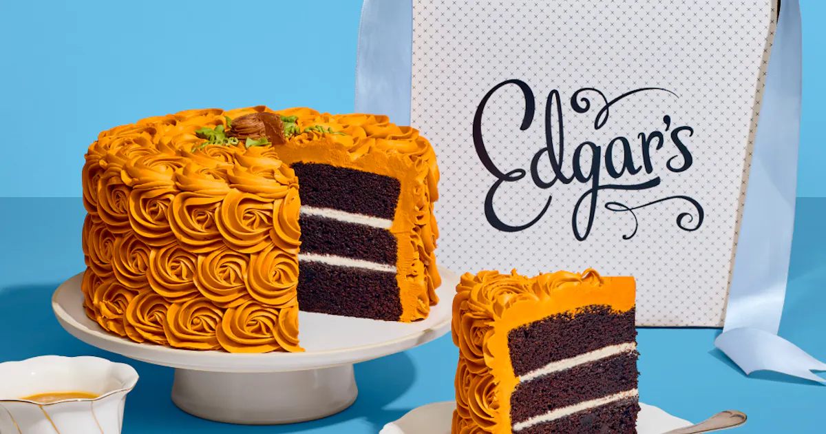 Pumpkin Rosette Cake by Edgar's Bakery | Goldbelly