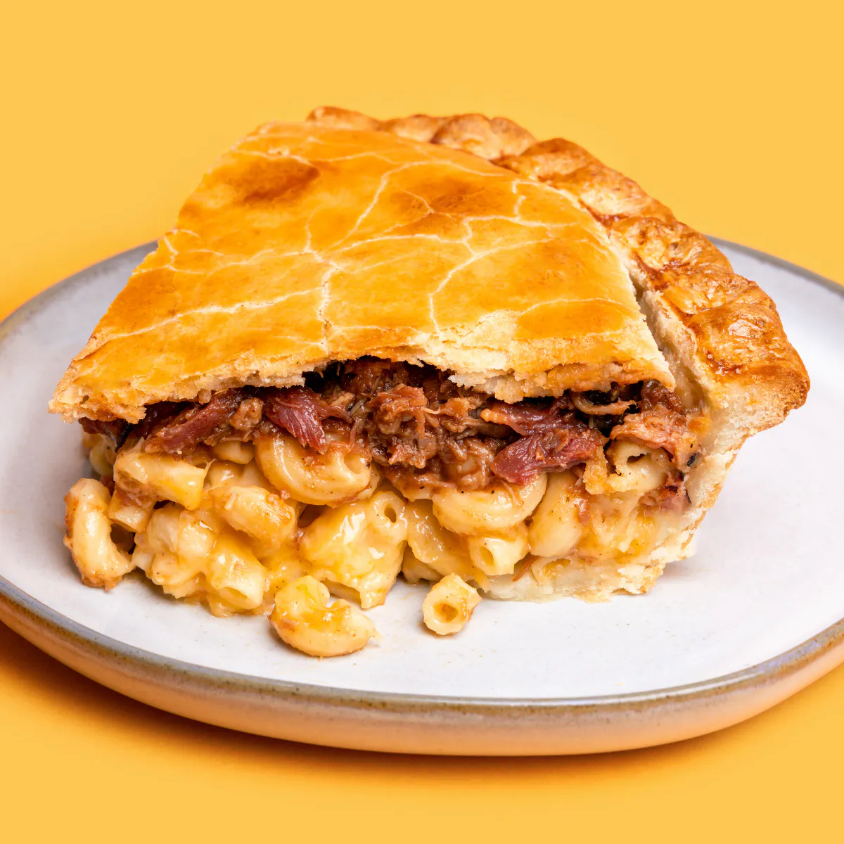 Heart-Shaped BBQ Pulled Pork Mac & Cheese Pot Pie by Crust Club | Goldbelly
