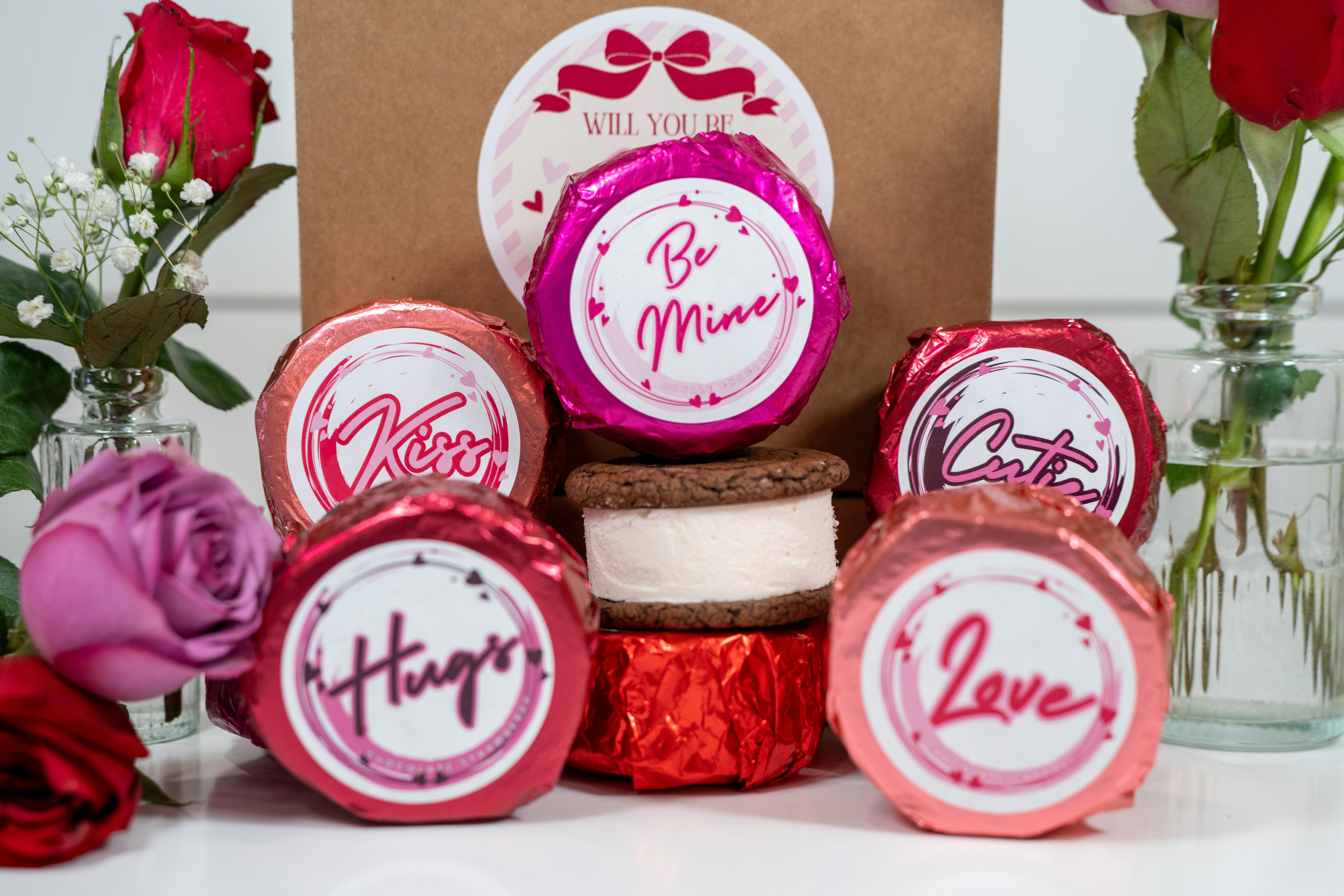 Valentine's Day "Chocolate Box" Ice Cream Sandwiches - 8 Pack by Nye's ...