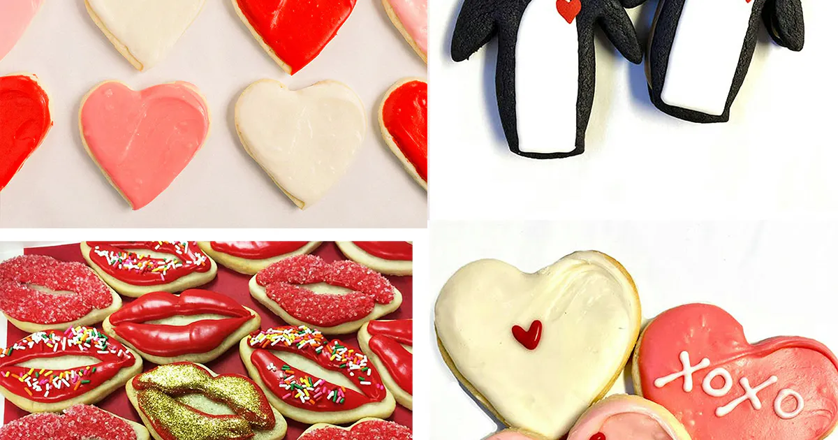 Valentine's Day Cookie Combo Pack by Elle's Belles Bakery | Goldbelly