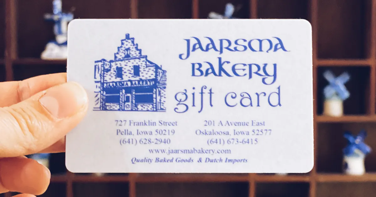 Jaarsma Bakery Gift Card by Jaarsma Bakery | Goldbelly