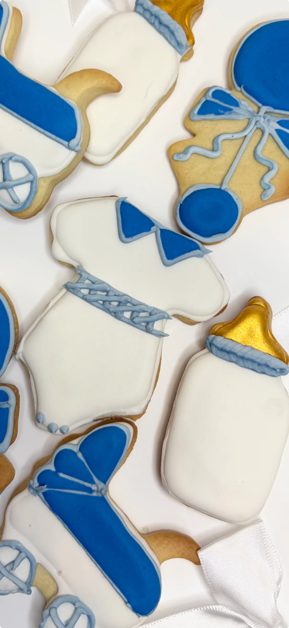 "Baby Boy" Decorated Cookie Gift Set — 8 Pack by Wildflour Cakery ...