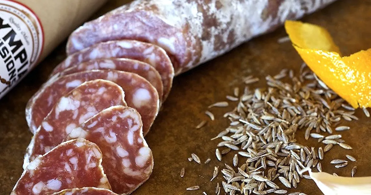 European Salami Sampler with Red Gift Box by Olympia Provisions | Goldbelly