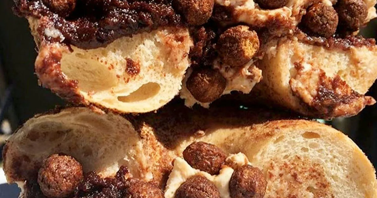 Overloaded Cocoa Puffs Bagels + Cream Cheese by The Bagel Nook | Goldbelly