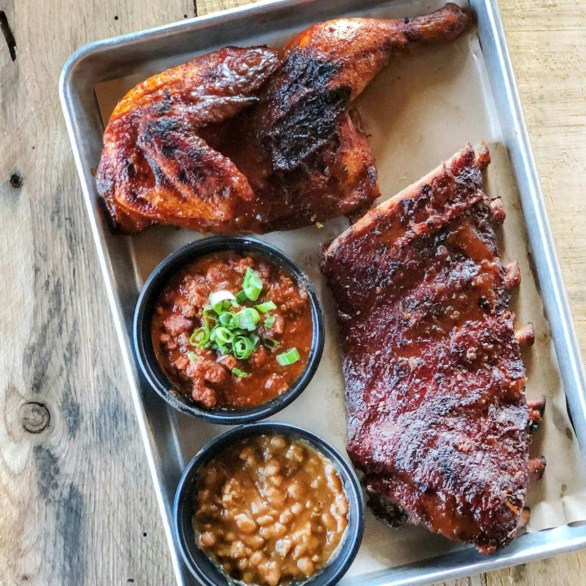 Bbq Ribs And Chicken