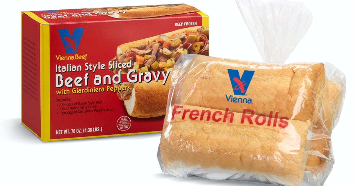 Italian Beef Kit by Vienna Beef Hot Dogs | Goldbelly