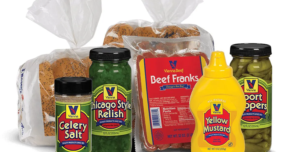 Chicago Style Hot Dog Kit by Vienna Beef Hot Dogs | Goldbelly