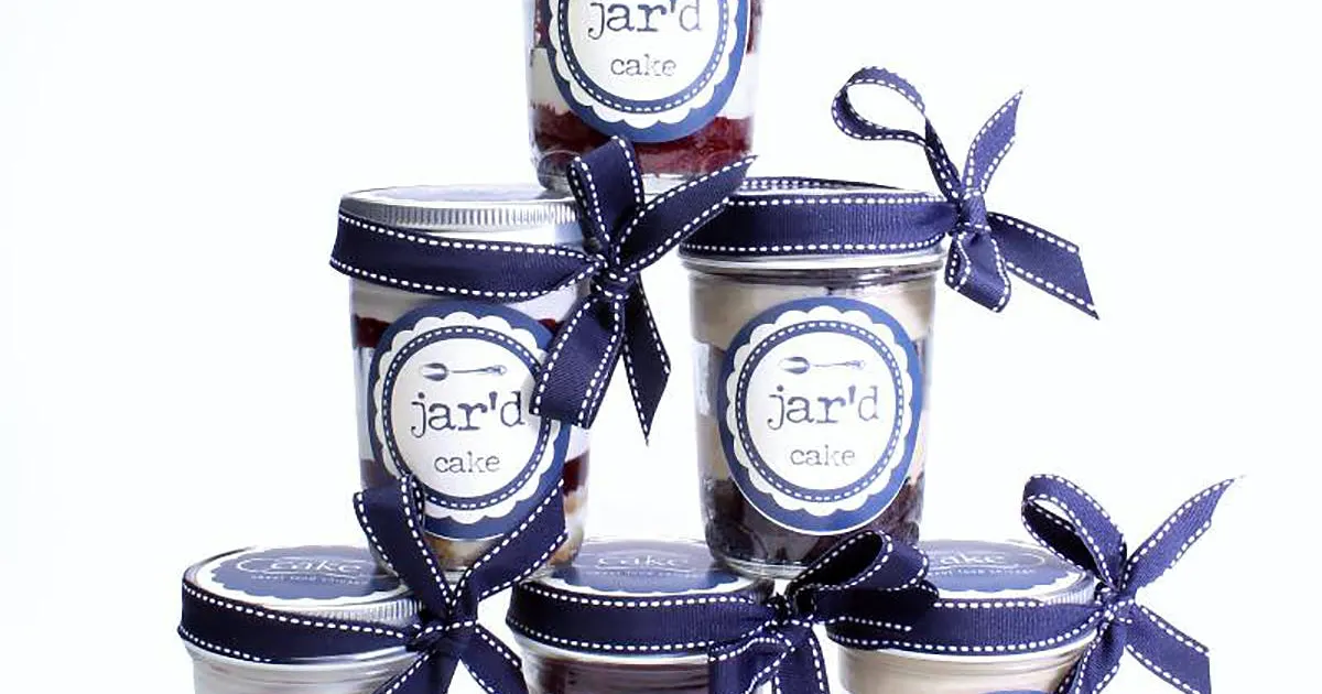 Jar'd Cakes Gift Box - 6 Pack by Cake Chicago | Goldbelly