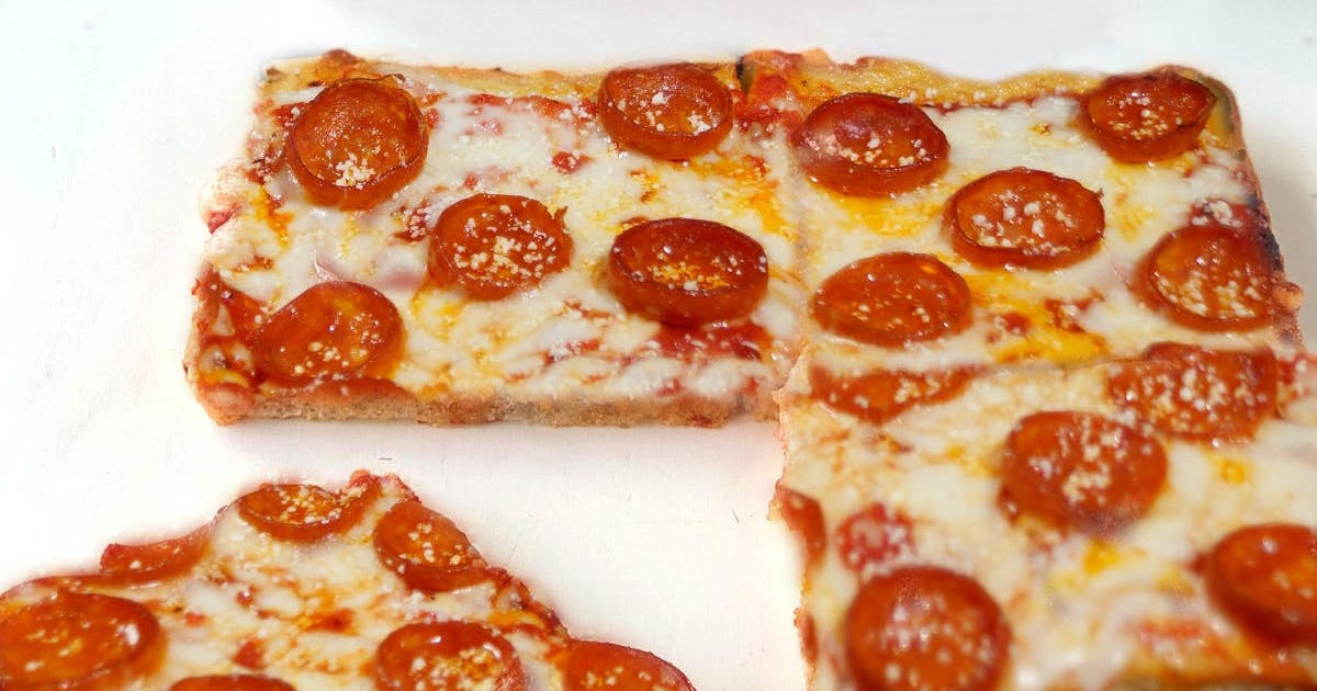 Square Pepperoni Pizza - 3 Pack by Frankie's Pizza | Goldbelly