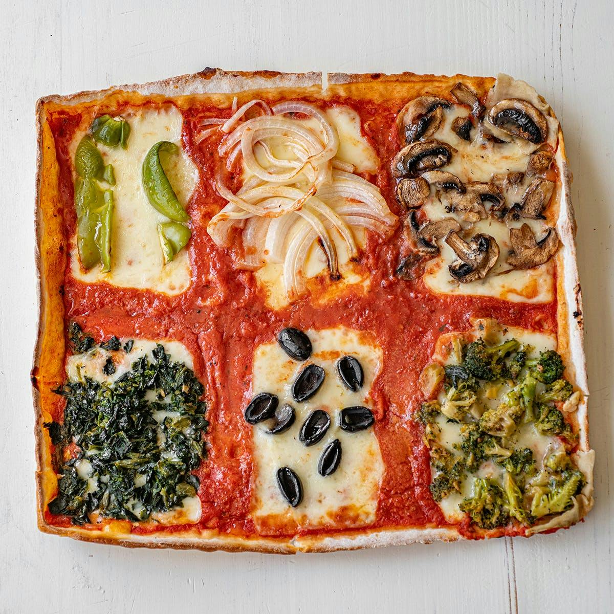 The Veggie Sampler Pizza - 4 Pack by Lazzara's Pizza | Goldbelly