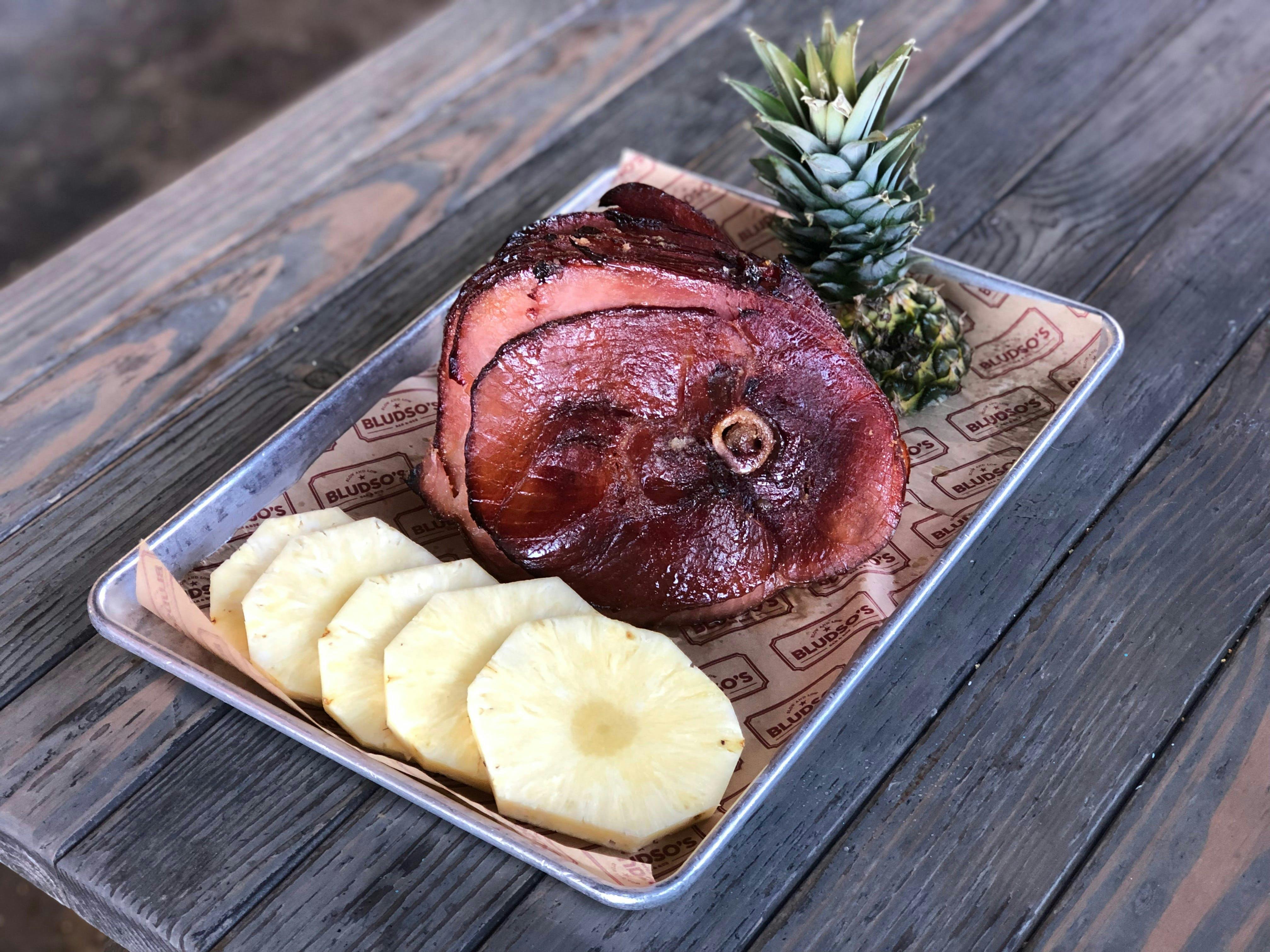 Pit-Smoked Honey Glazed Ham by Bludso's BBQ | Goldbelly