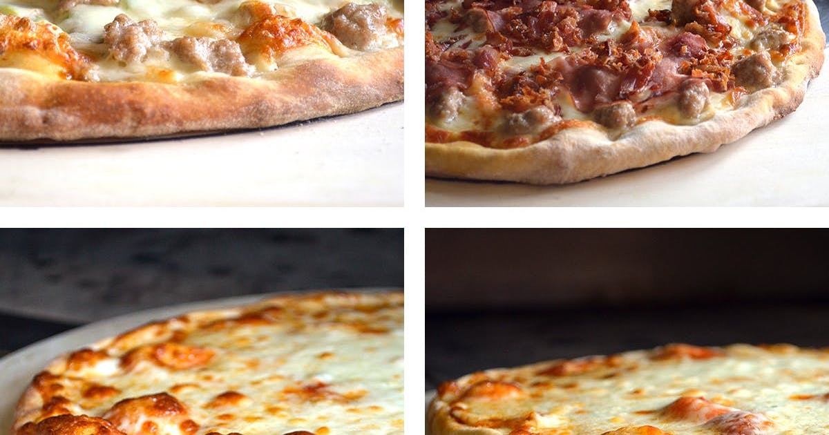 Bimbo's Thin Crust Pizza Sampler - 8 Pack by Bimbo's Pizza | Goldbelly